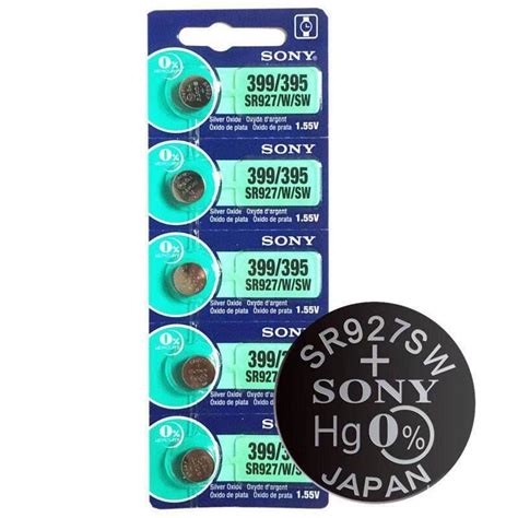 ถานนาฬกา Sony 399 395 SR927W SW จำนวน 5 กอน 5 batteries าน