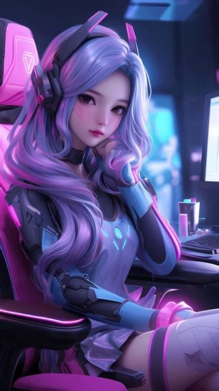 清纯电竞少女 美女手机动态壁纸 美女手机壁纸下载 元气壁纸