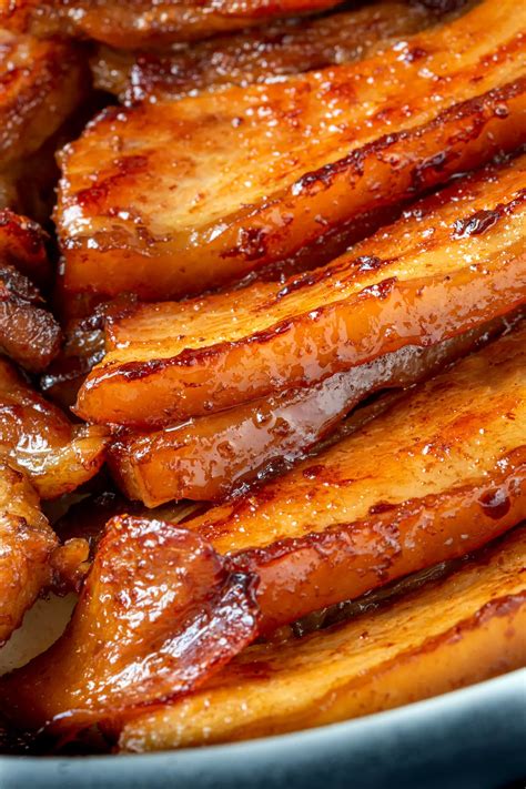Pork Belly Slices Cooking With Lei