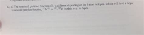 solved the rotational partition function of i 2 is different