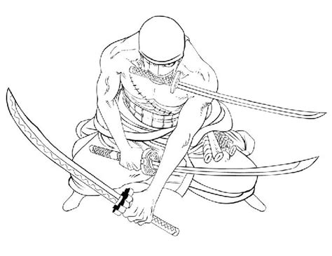 Desenhos Do Roronoa Zoro Para Imprimir E Colorir Pintar