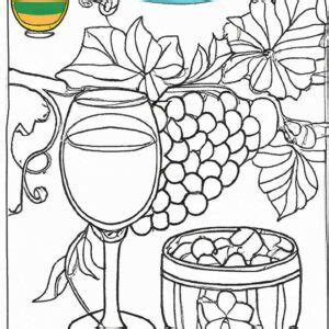 33 Desenhos De Vinho Para Imprimir E Colorir Pintar