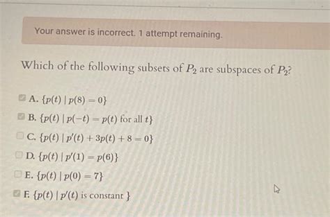 solved determine whether the given set s is a subspace of