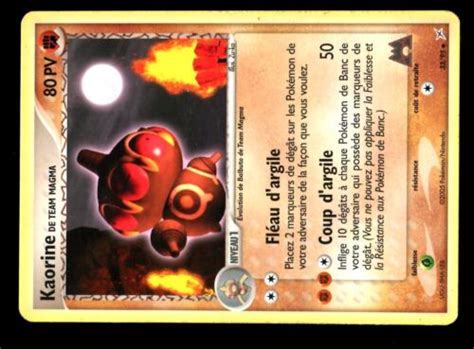 Kaorine De Team Magma 33 95 EX Team Magma VS Team Aqua Carte Pokemon