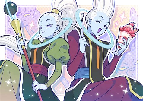Beerus Whis Vados And Champa Dragon Ball And More Drawn By