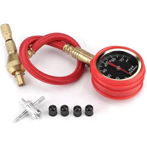 Compteur de pression des pneus cadran en métal testeur de compteur