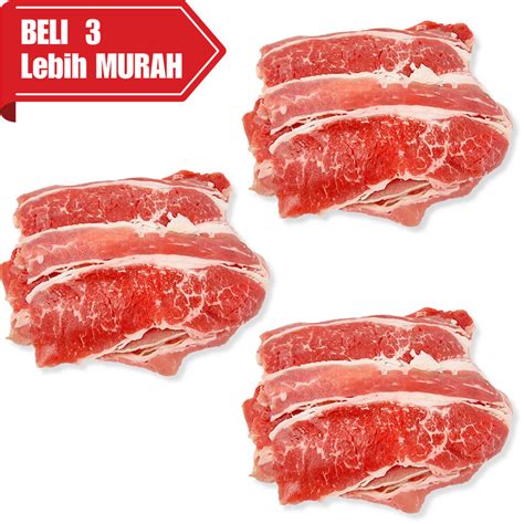 Jual Daging Sapi Lapis US Sliced Beef US Shortplate Beef Slice 250gr