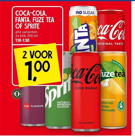 Coca Cola Fanta Fuze Tea Of Sprite Aanbieding Bij Jan Linders