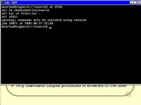 Linux Basics Scheduling Commands YouTube
