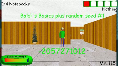 Baldi S Basics Plus Random Seed Youtube