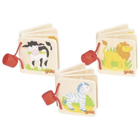 Mon Premier Livre En Bois Goki Lot De 3 Nos Marques Chouchous