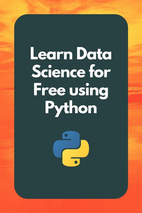 learn data science for free using python data science science resources science education