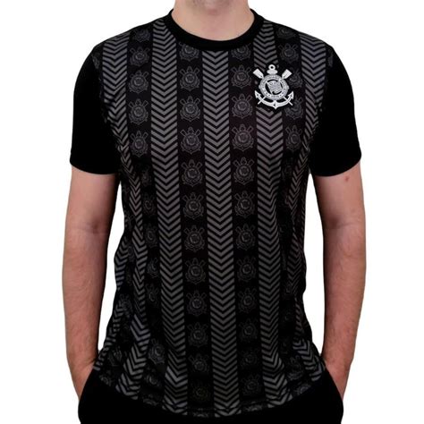 Camiseta Corinthians Oficial Spr Silver Logo Masculina Centauro