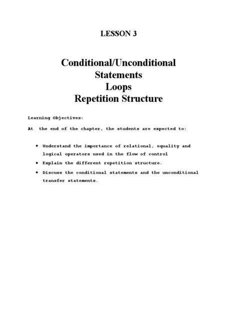 lesson 5 of c programming pdf control flow c programming language
