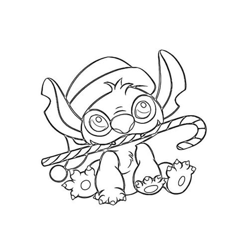 Coloriage Stitch De No L Imprimer