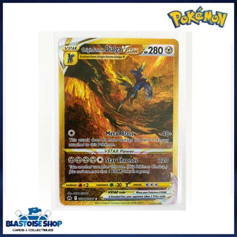 Pokemon TCG Crown Zenith Origin Forme Dialga VSTAR Gold Card Alt Art