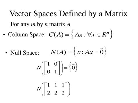 ppt lecture 9 symmetric matrices subspaces and nullspaces powerpoint presentation id 4331691