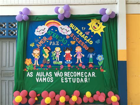 Painel de boas vindas Brinquedo garrafa pet Decoração escola
