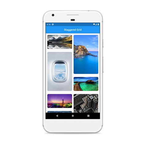 how to create staggered gridview in flutter apps app