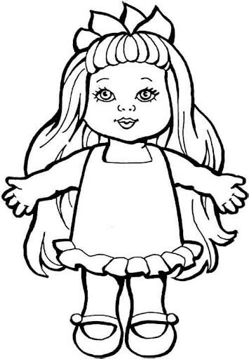 Desenhos De Boneca Para Colorir Imprimir E Pintar Colorir Me