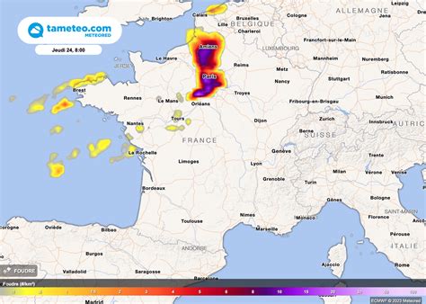 Violents orages grêle fortes rafales de vent Météo France place 25