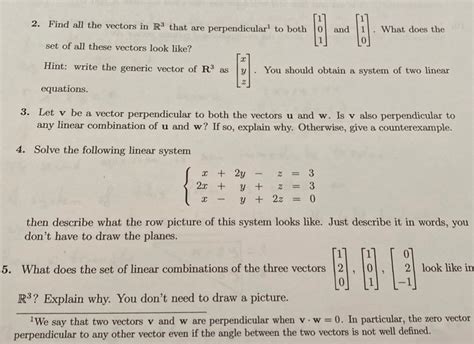 solved 7 is the vector 3 a linear combination of the