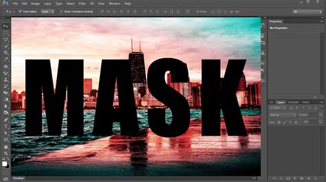 Photoshop Text Effect How To Add Text Layer Mask On A Picture In