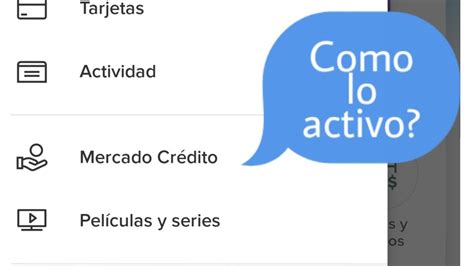 Como activar mercado crédito paso a paso en la app de mercado pago