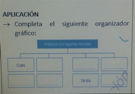 Completa el siguiente organizador gráfico Brainly lat
