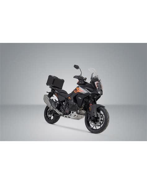 Zestaw kufer centralny czarny TRAX ADV stelaż Adventure rack SW
