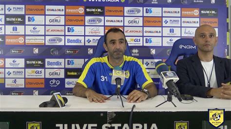 Juve Stabia Monopoli Leonardo Colucci Conferenza Stampa Youtube