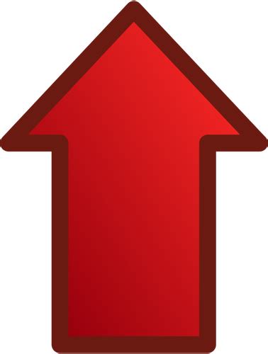 Flecha Roja Apuntando Hacia Arriba Gr Ficos Vectoriales Vectores De