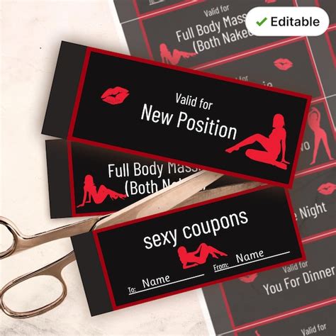 Sexy Coupons Printable Etsy