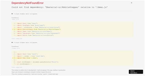 material form dialog stepper examples codesandbox