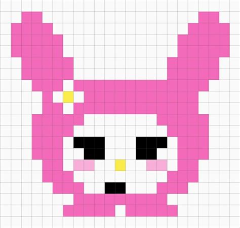 Kandi Bracelets Perler Beads Sanrio Melody Pixel Art Mario