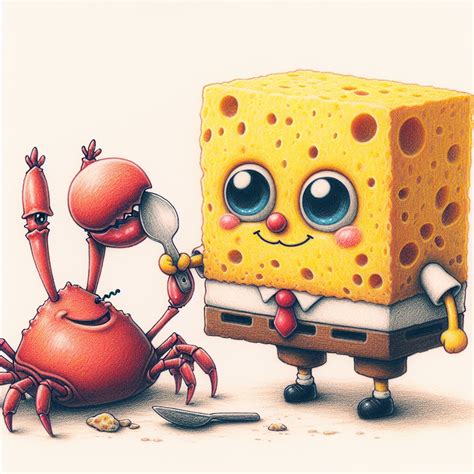 Spongebob Devours Mr Krabs Blank Template Imgflip