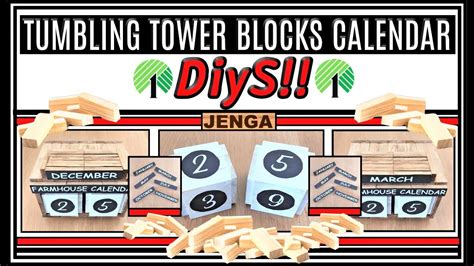 HIGH END DOLLAR TREE INSPIRED TUMBLING TOWER BLOCKS DIYS II FARMHOUSE