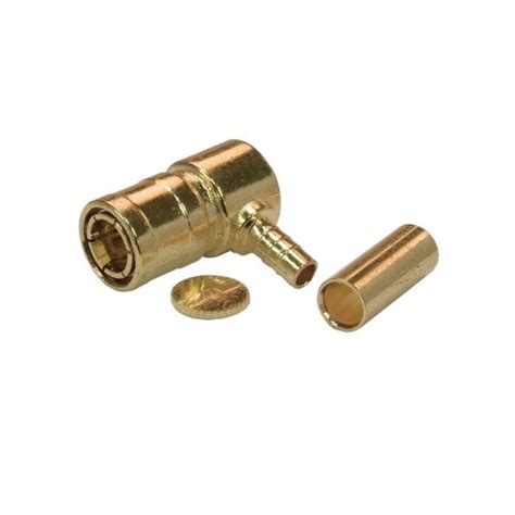 Mini Ohm Smb Plug Right Angle Crimp Attachment For Rg Rg