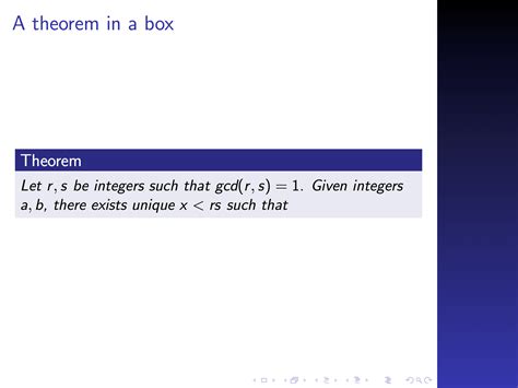 [tex latex] theorem boxes in beamer math solves everything