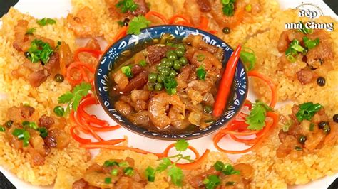 Cơm cháy kho quẹt cấp tốc cơm cháy giòn tan kho quẹt thơm ngon đậm đà