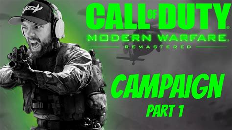 Call Of Duty 4 Modern Warfare MW1 Campaign Part 1 YouTube