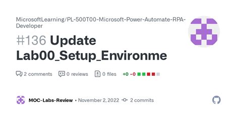 Update Lab Setup Environment Md By Moc Labs Review Pull Request