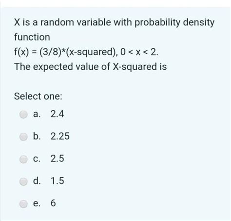 Solved X Is A Random Variable With Probability Density Chegg