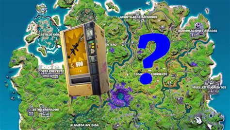Fortnite dónde encontrar todas las máquinas expendedoras en la Temporada 7