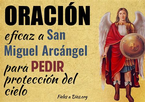 Oración Eficaz a San Miguel Arcángel para Pedir Protección del Cielo