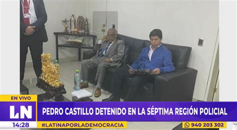 Golpe de Estado la primera imagen de Pedro Castillo tras su detención