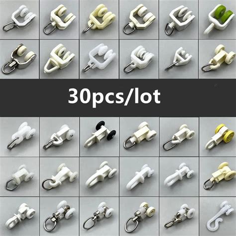 TRINGLE EMBOUT TRINGLE 1 30pcs Anneau de rideau à poulie E12018 30