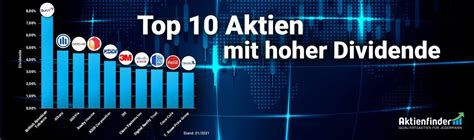 Top 50 Dividenden Aktien für einen Kauf Winter 2021