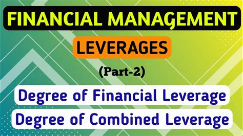 Leverages Degree Of Financial Combined Leverage Youtube