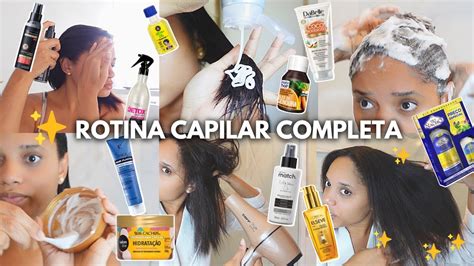 ROTINA CAPILAR COMPLETA NÍVEL HARD CABELO ALISADO Usei 15 Produtos De